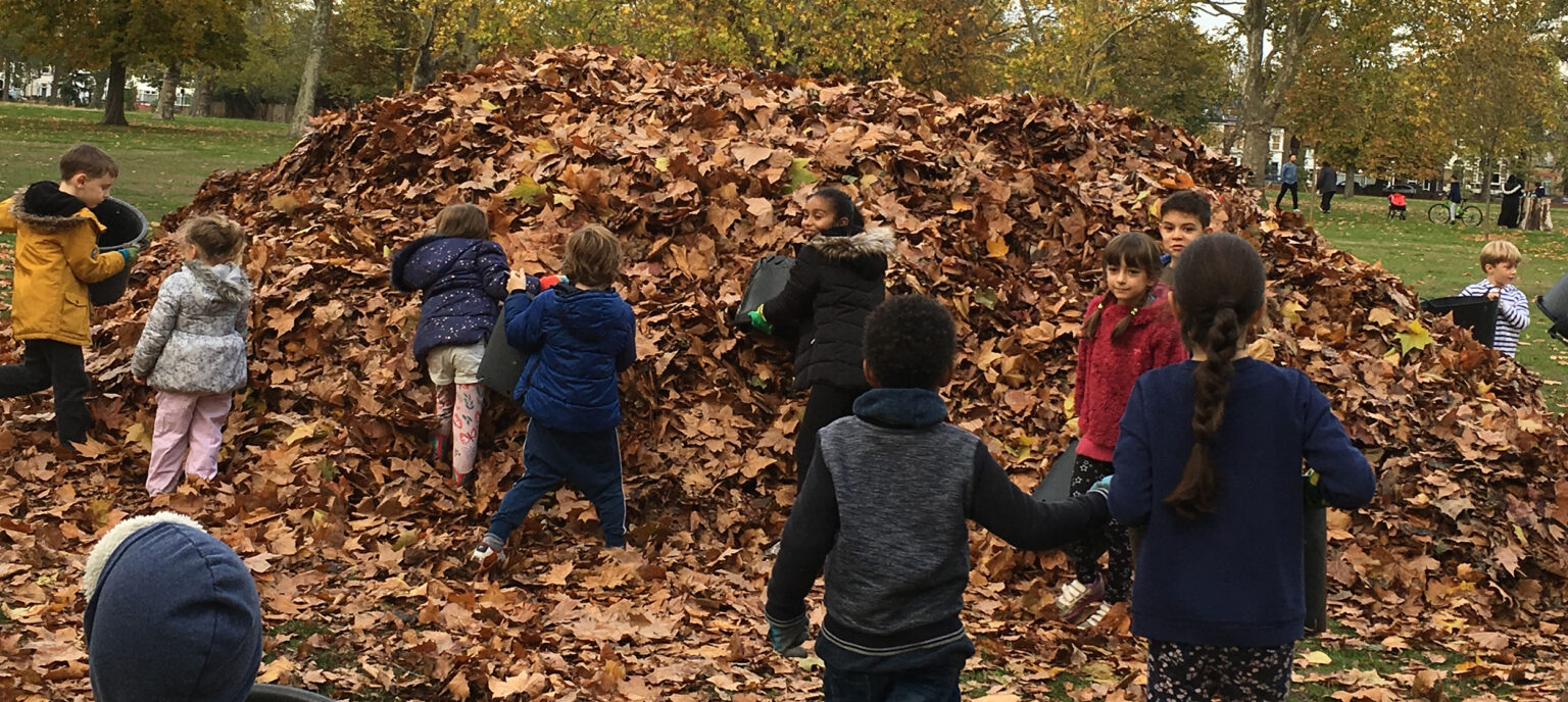 Newham's Biggest Leaf Pile - Friends of West Ham Park